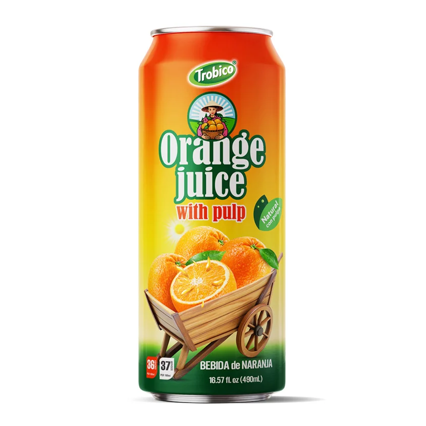 Trobico 16.57 Fl Oz Cans Orange Juice With Pulp - Beverage Manufacturer
