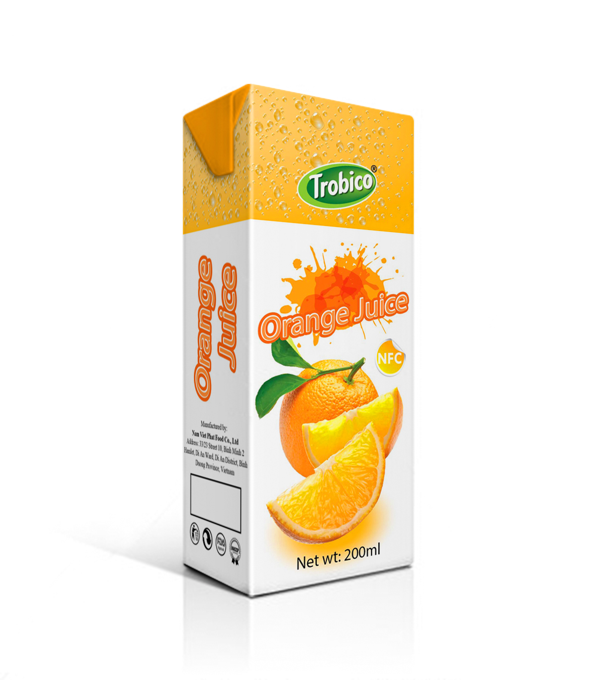 Orange juice 200ml - Beverage Manufacturer